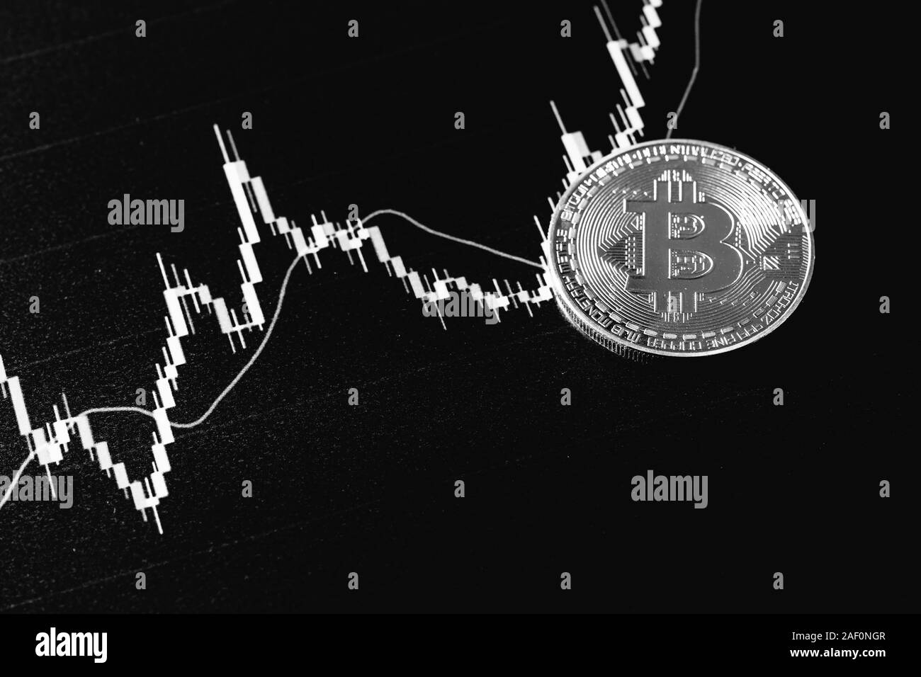 Bitcoin chart . Cryptocurrency is the currency of the future Stock ...