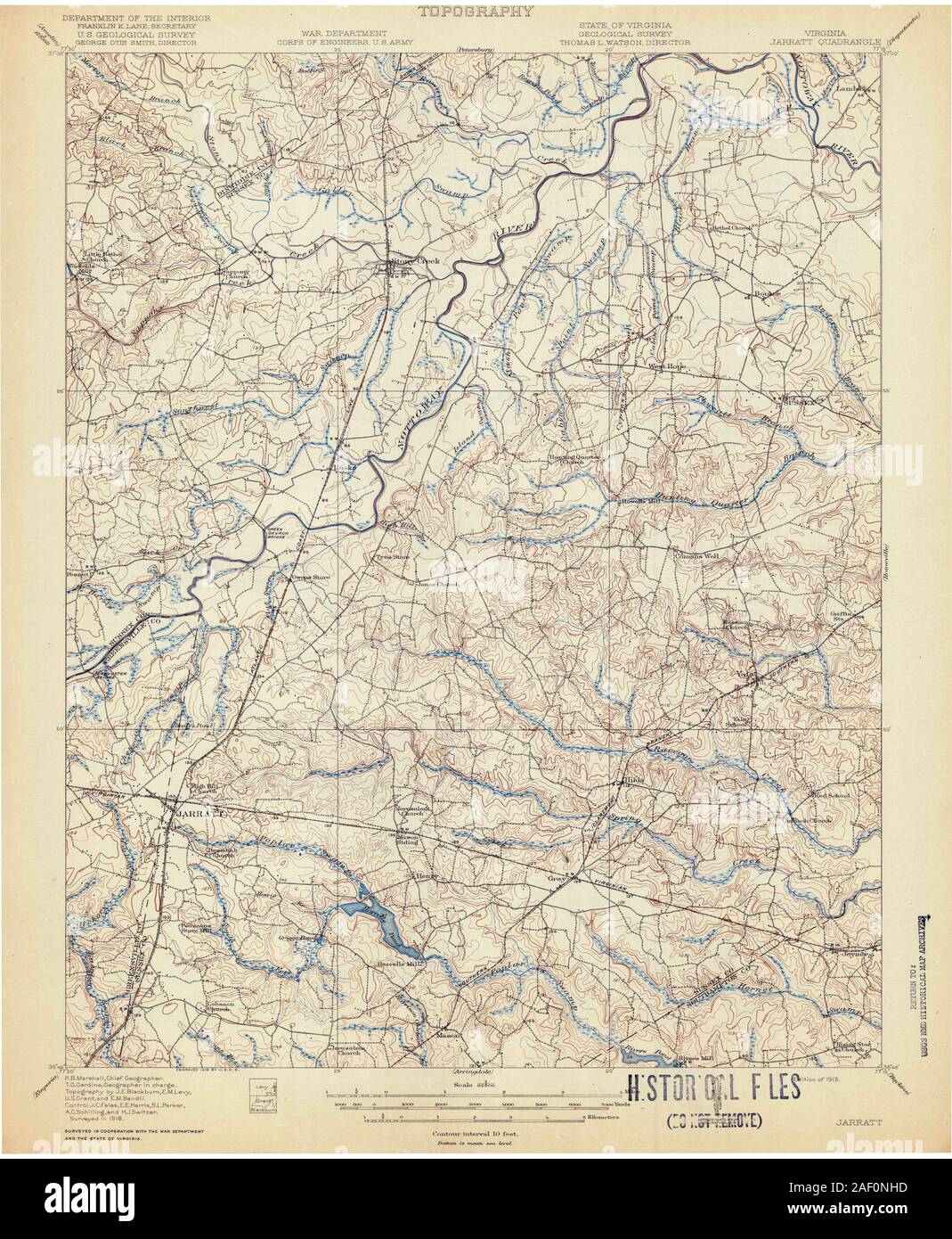 Map of jarratt hi-res stock photography and images - Alamy