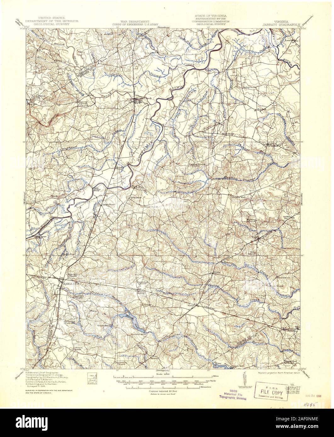 Map of jarratt hi-res stock photography and images - Alamy