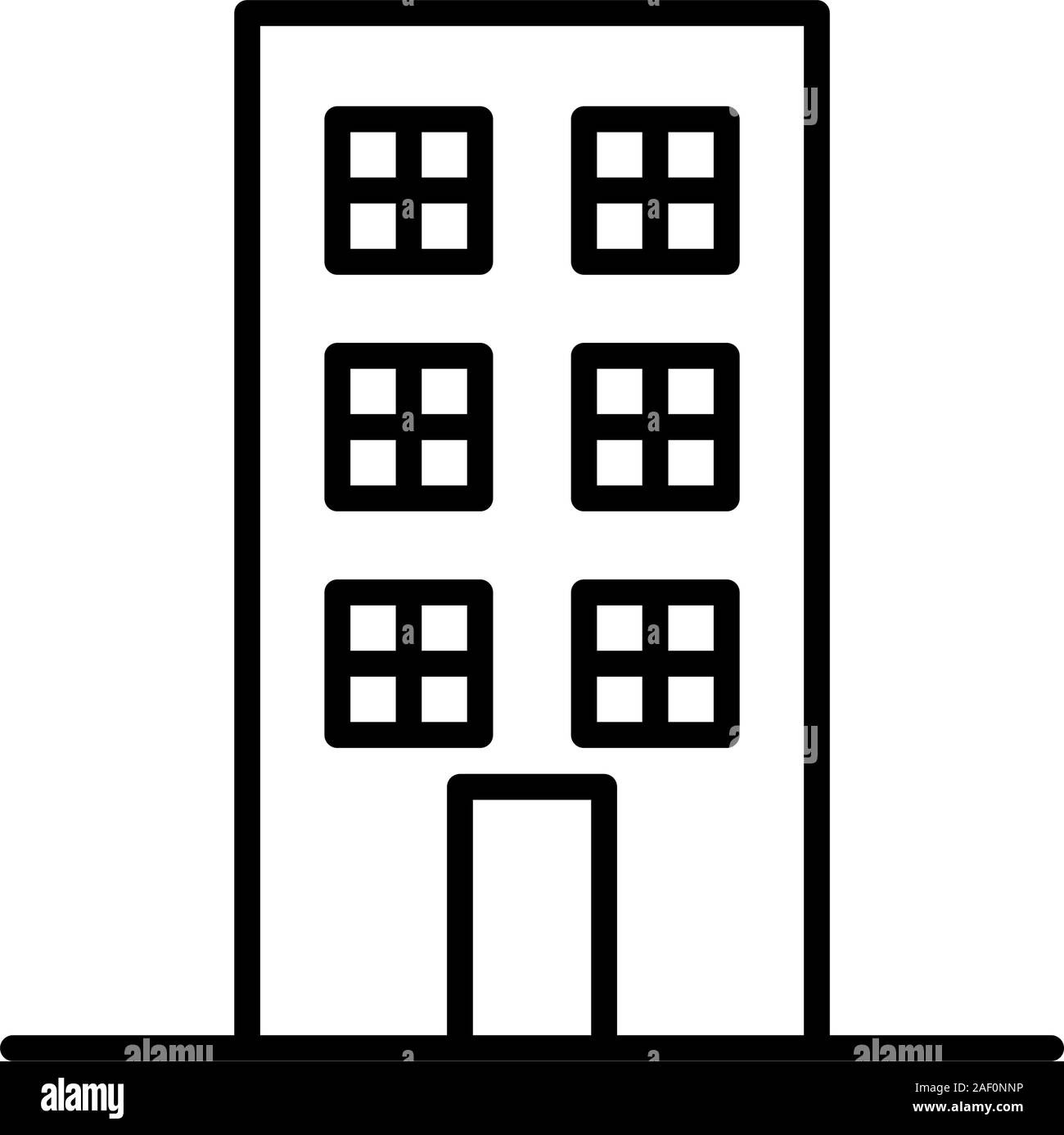 building front facade isolated icon Stock Vector Image & Art - Alamy