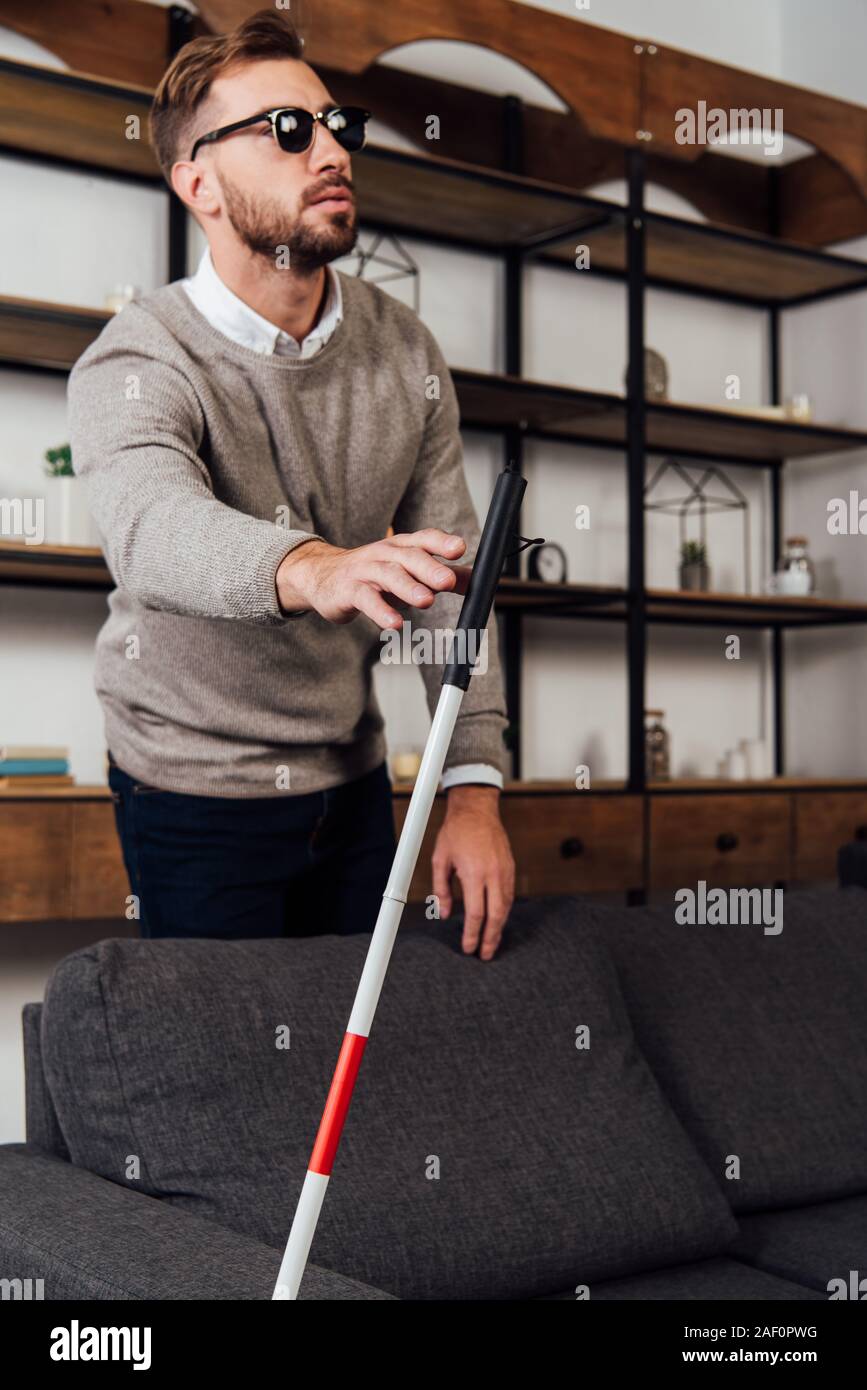 Walking indoors blind hi-res stock photography and images - Alamy