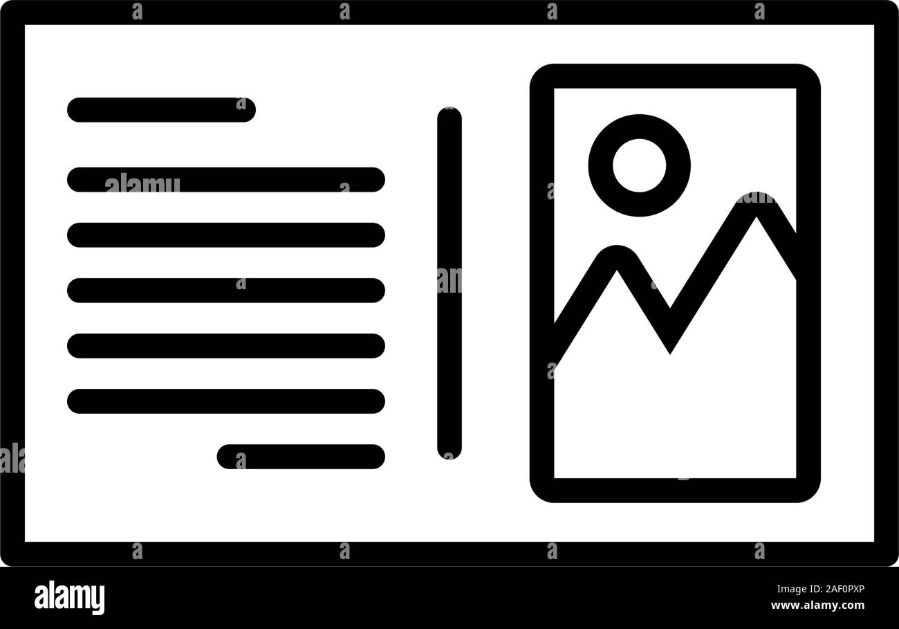 document file paper with picture Stock Vector Image & Art - Alamy