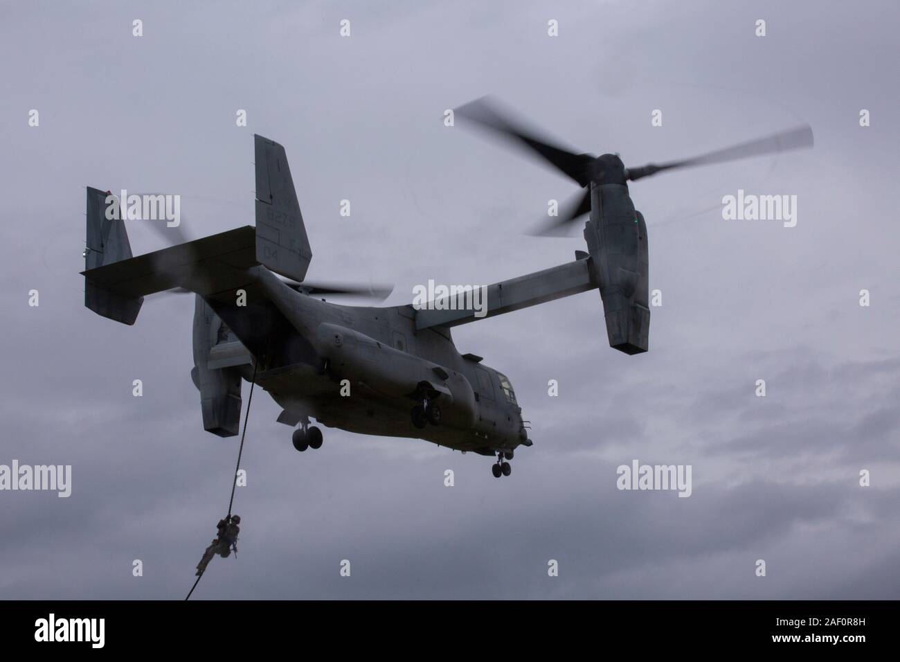 U.S. Marines with 3rd Reconnaissance Battalion conduct fast roping for ...