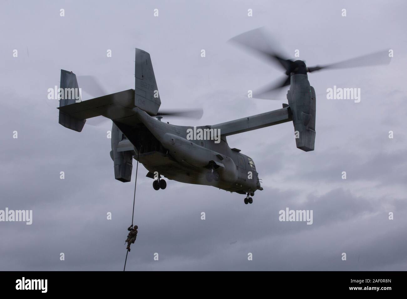 U.S. Marines with 3rd Reconnaissance Battalion conduct fast roping for ...