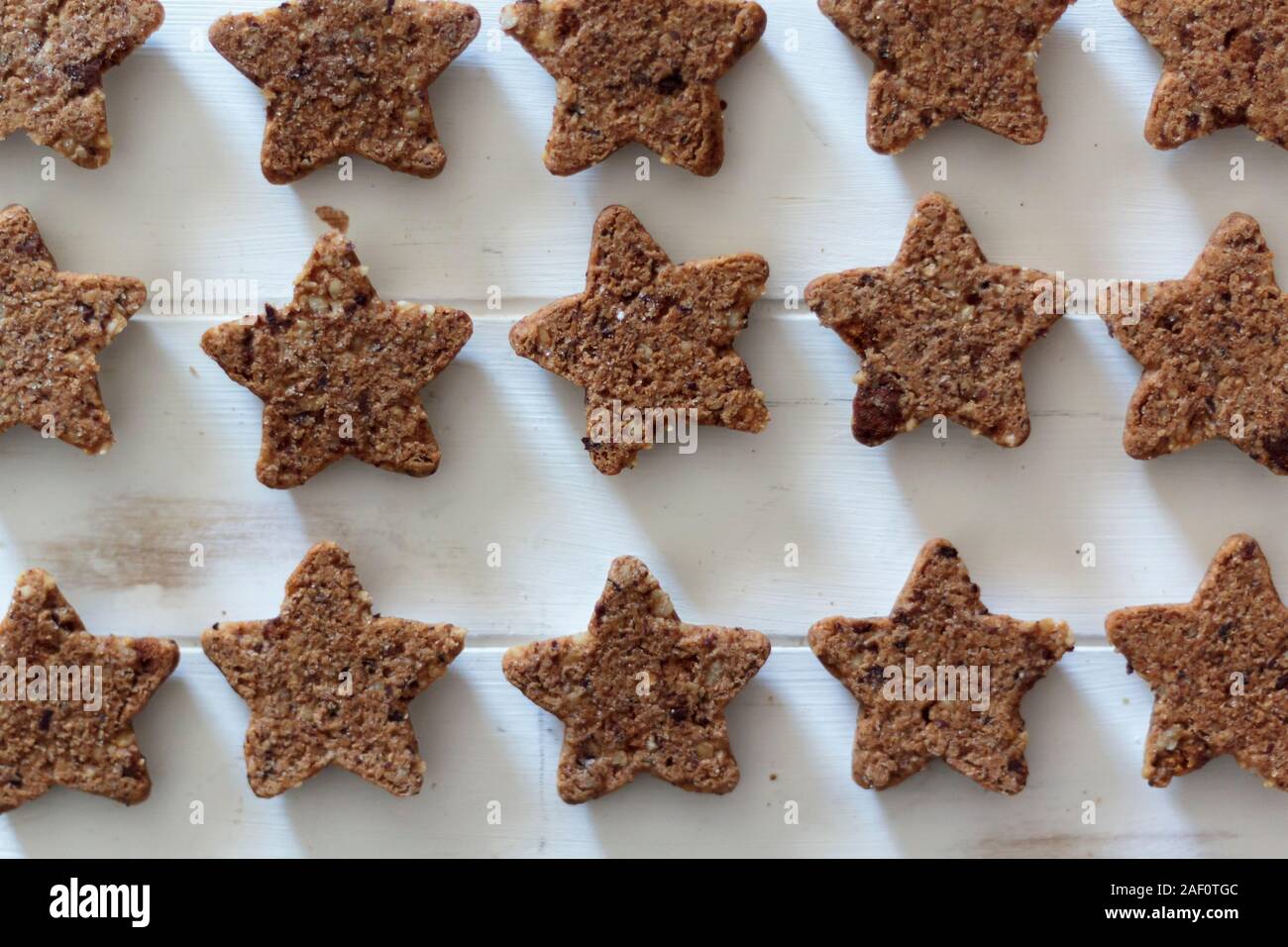 Homemade star-shaped cookies Stock Photo - Alamy