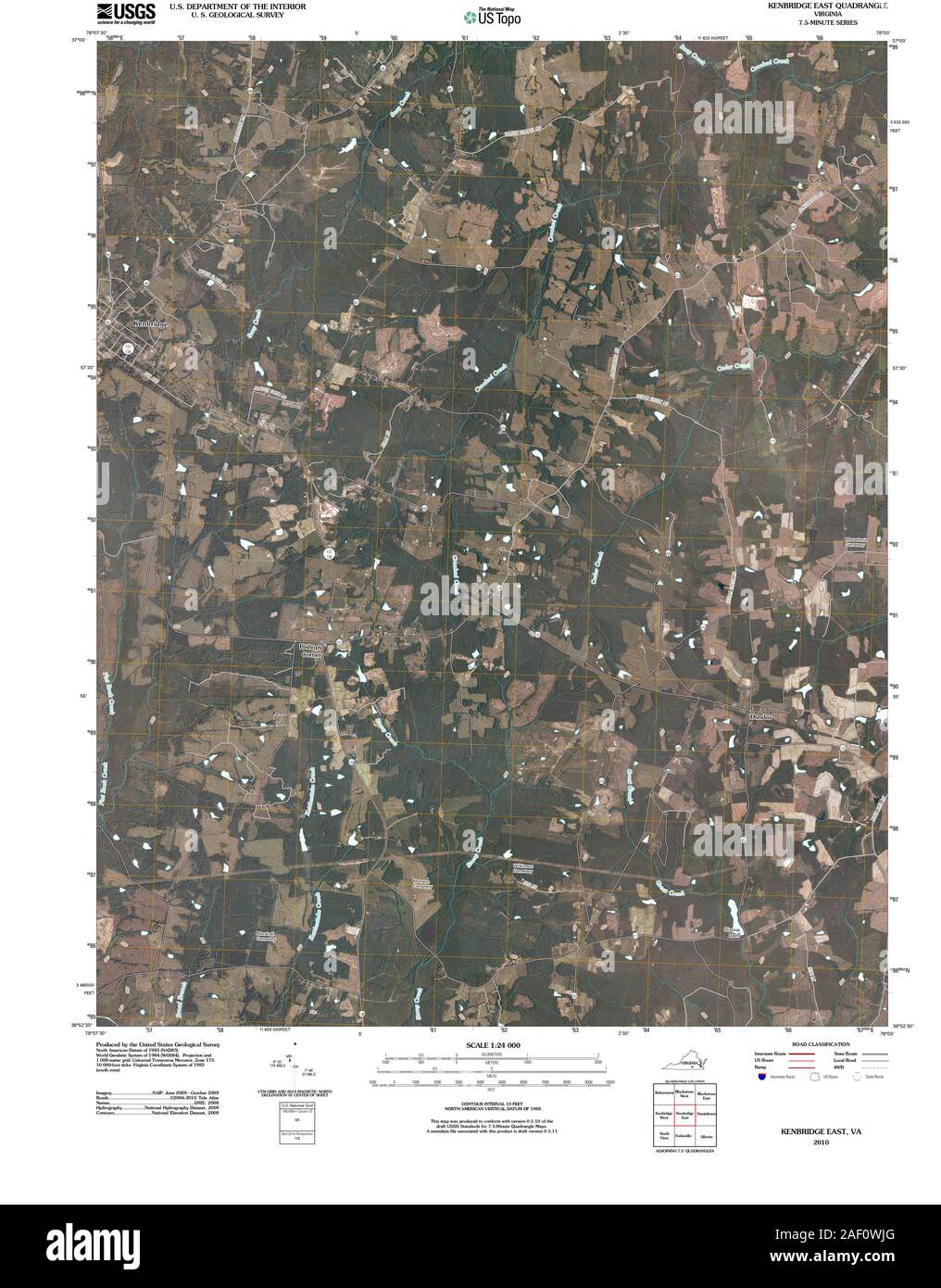 Map of kenbridge hi-res stock photography and images - Alamy