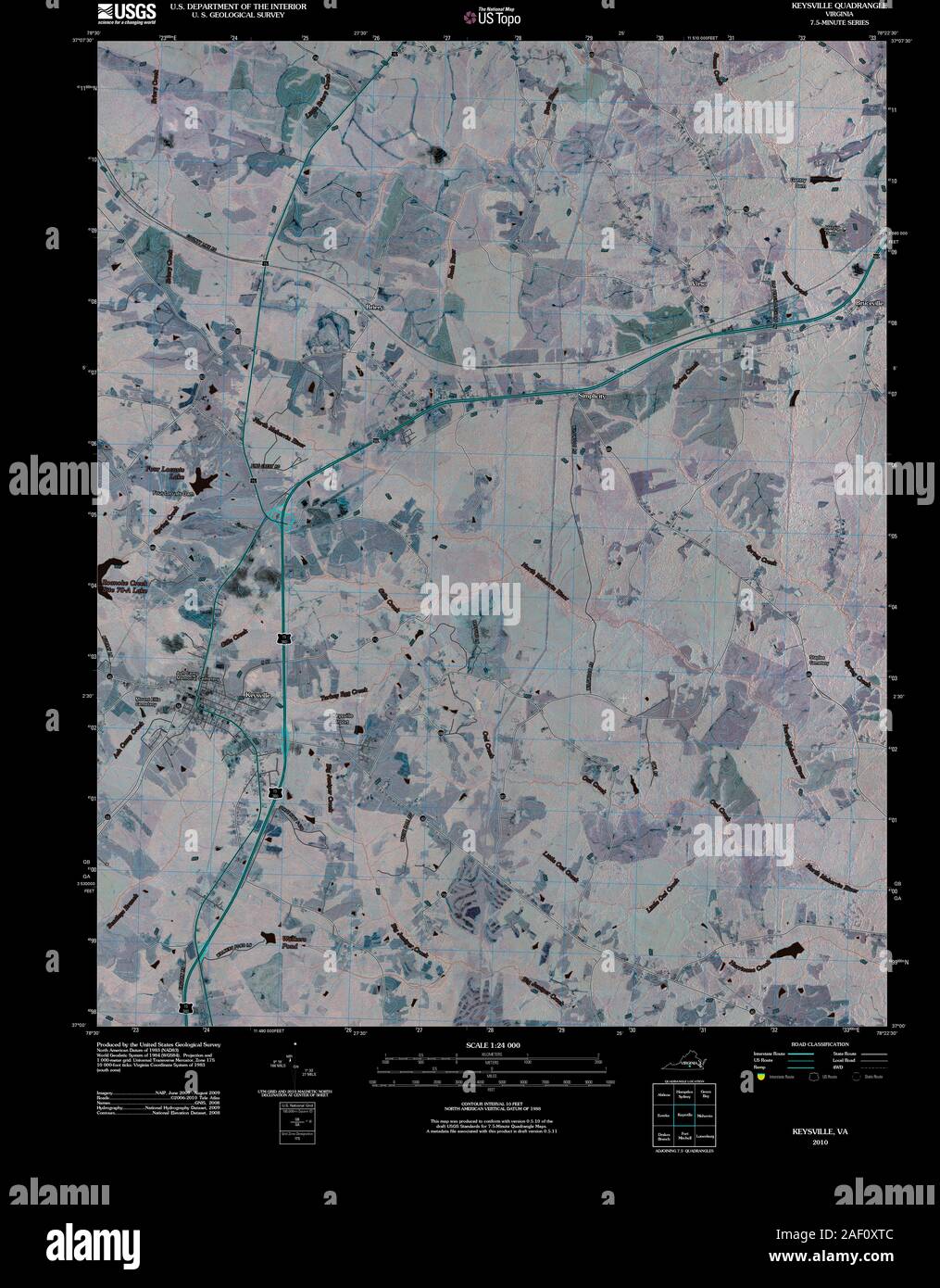 Map of keysville hi-res stock photography and images - Alamy