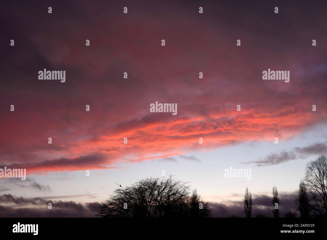 Dark red clouds red sunset hi-res stock photography and images - Alamy