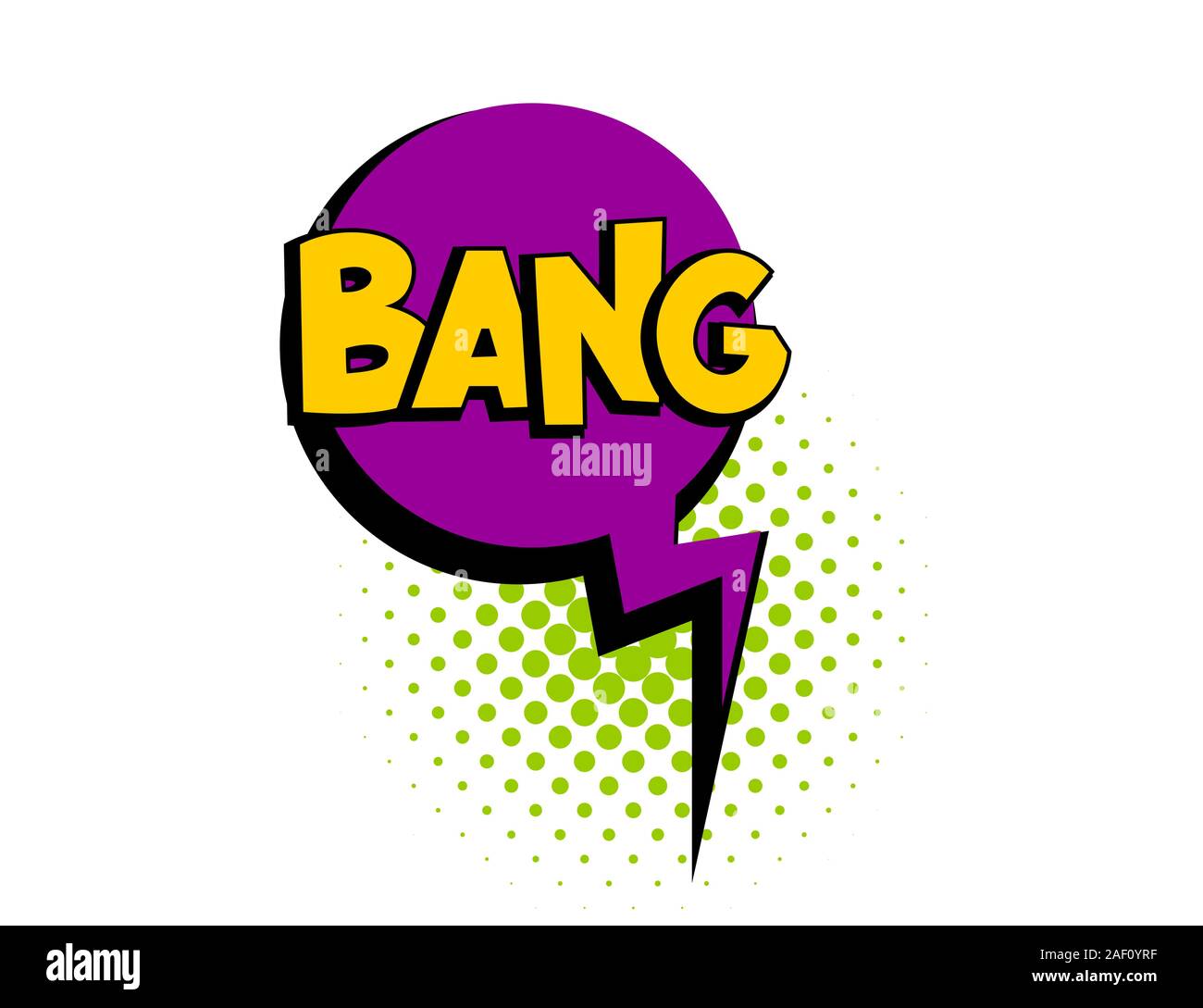 Bang speech bubble pop art comic text Stock Vector Image & Art - Alamy