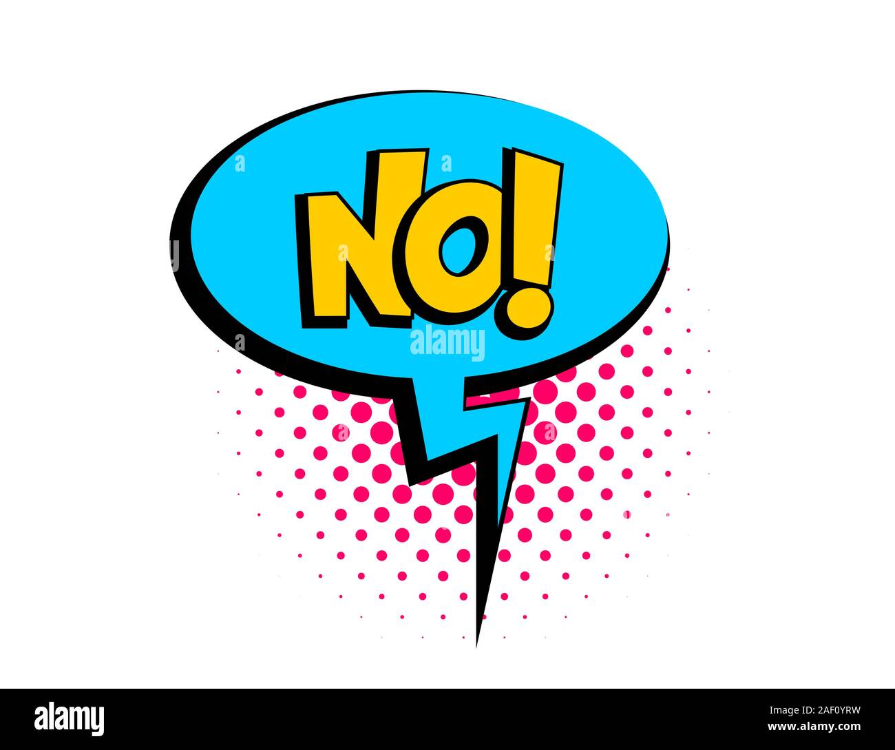No pop art comic bubble Stock Vector Images - Alamy