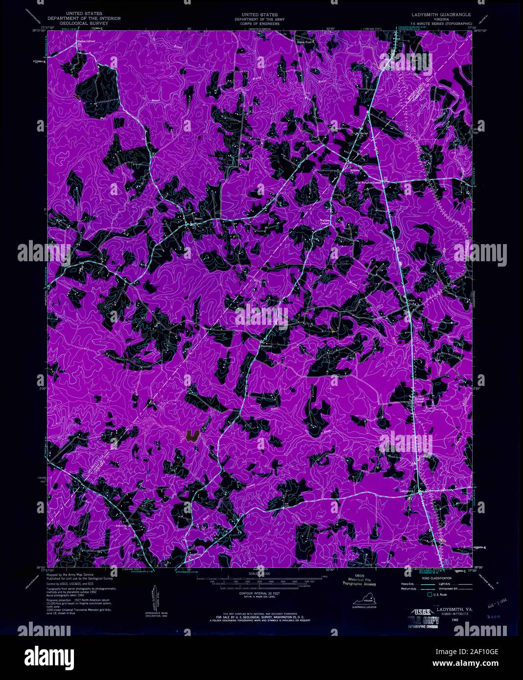 Map of ladysmith hi-res stock photography and images - Alamy