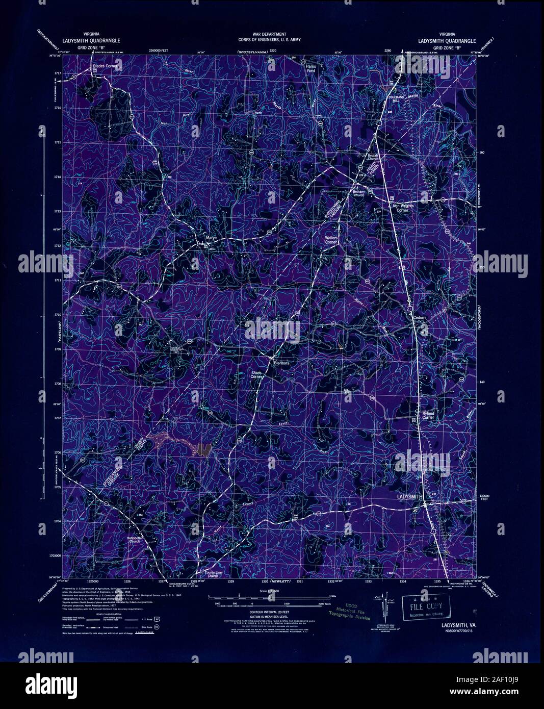 Map of ladysmith hi-res stock photography and images - Alamy