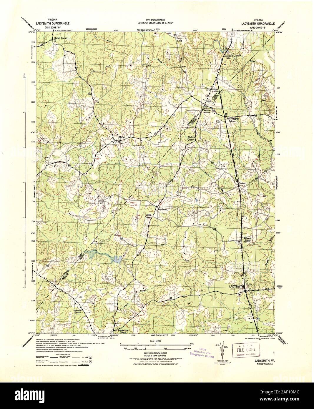 Map of ladysmith hi-res stock photography and images - Alamy
