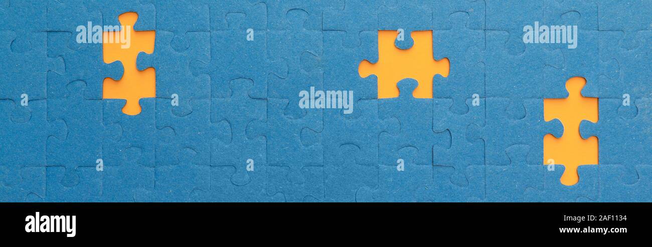 Jigsaw puzzle pieces and gaps hi-res stock photography and images - Alamy