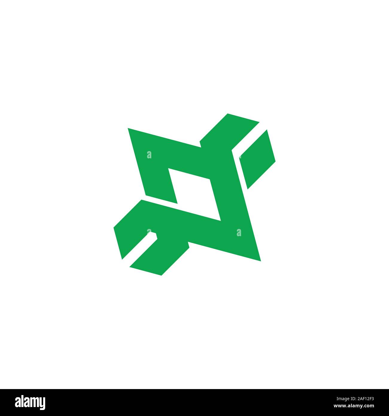linked arrow overlap logo vector Stock Vector Image & Art - Alamy