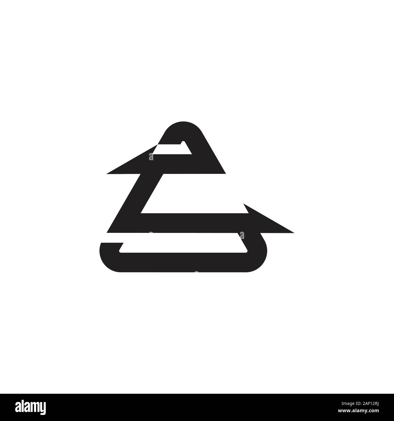 letter s triangle arrow geometric logo vector Stock Vector Image & Art ...