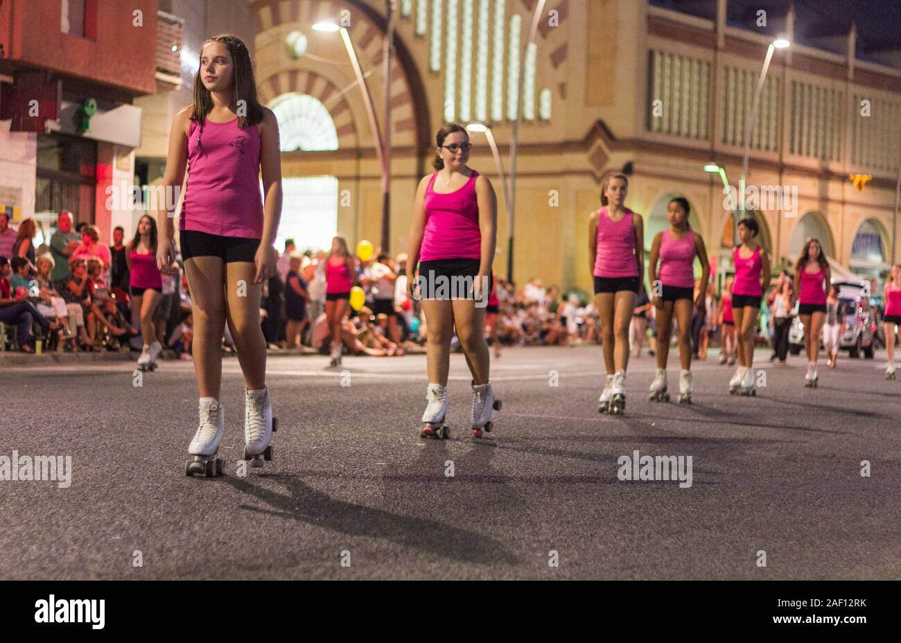 Closing ceremony parade, festes de la cinta 2016 Stock Photo - Alamy