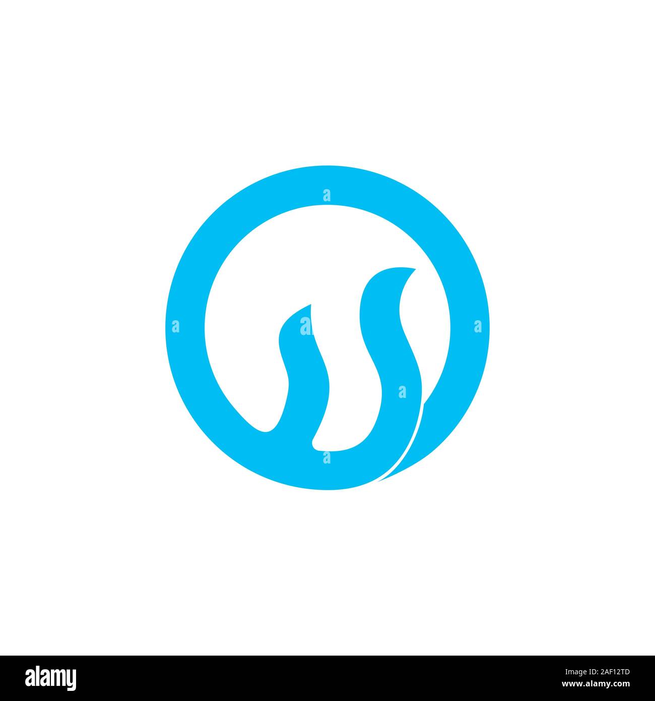 abstract blue wave motion dynamic logo vector Stock Vector Image & Art ...