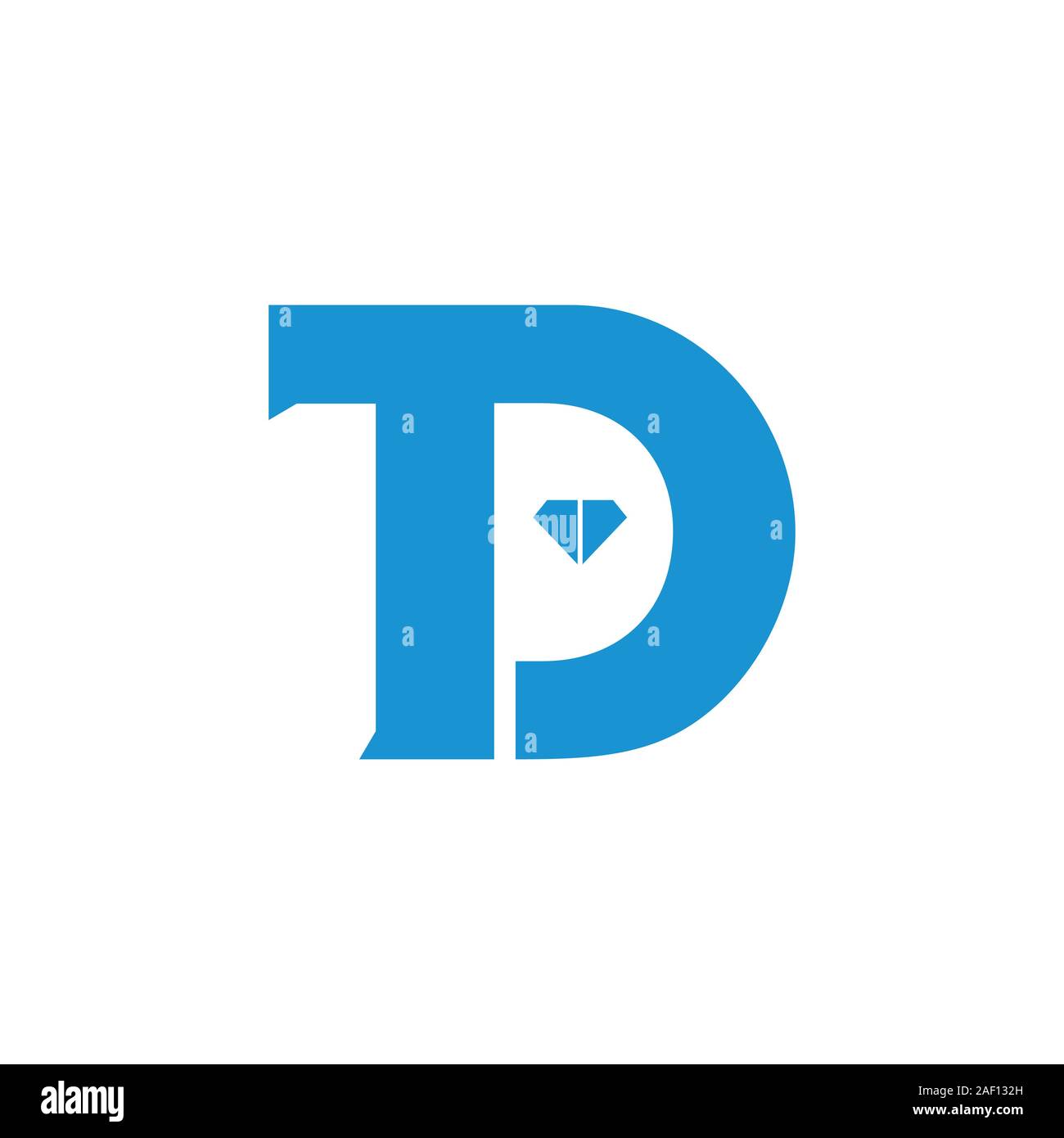 letter td diamond design vector Stock Vector Image & Art - Alamy