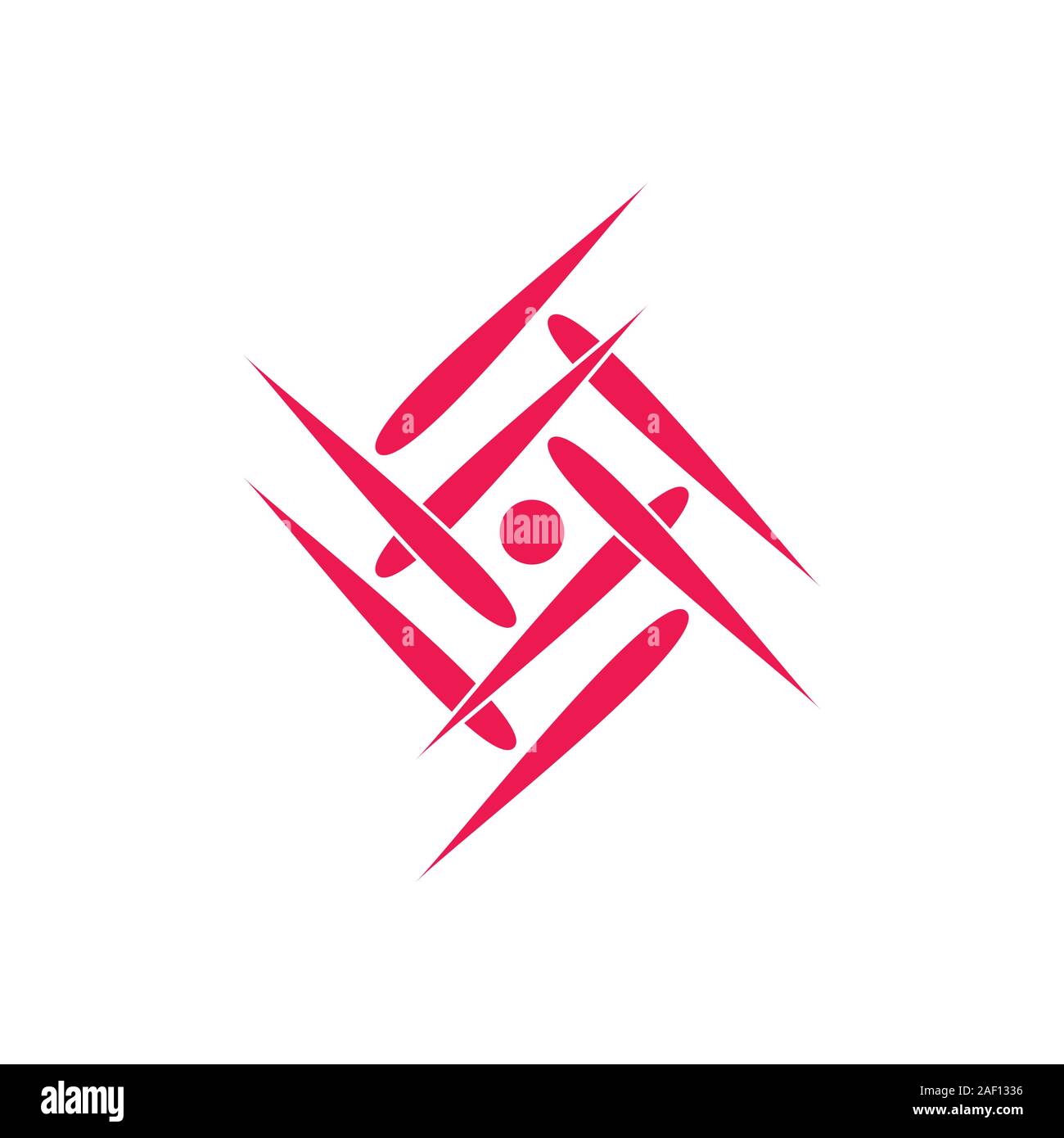 unique unusual source design vector geometric style logo vector Stock ...