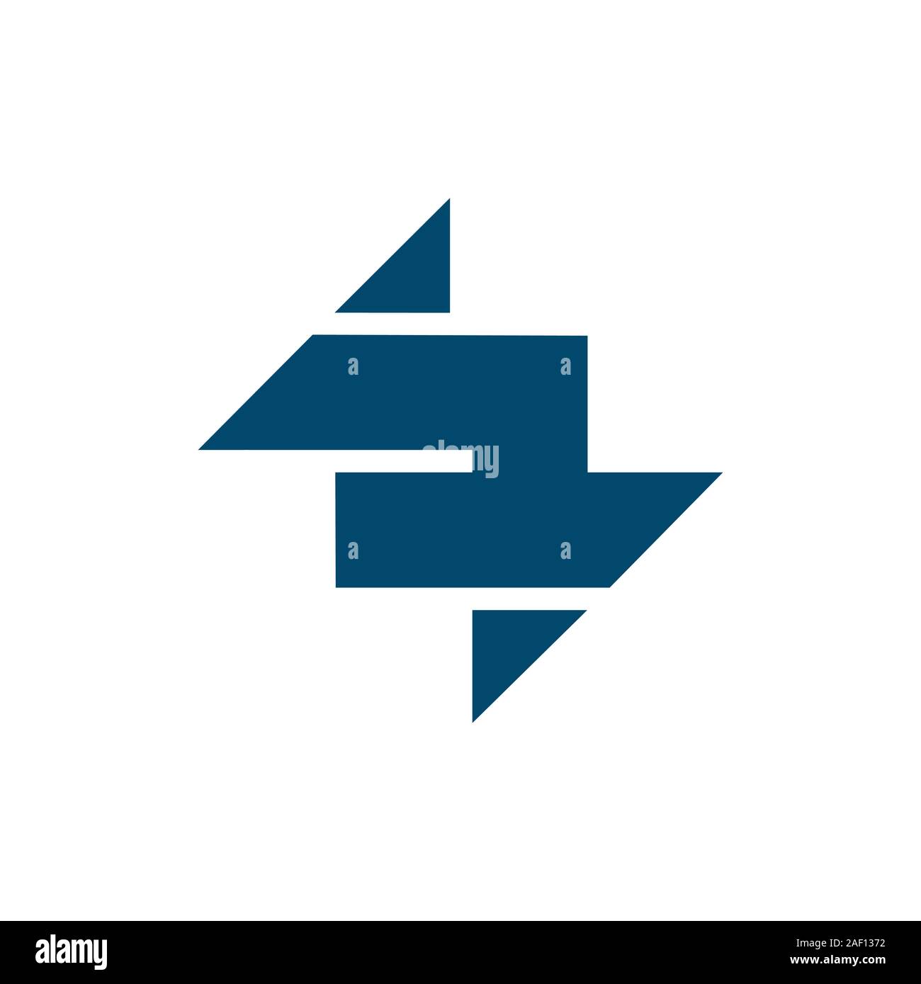 unique unusual source design vector geometric style logo vector Stock ...