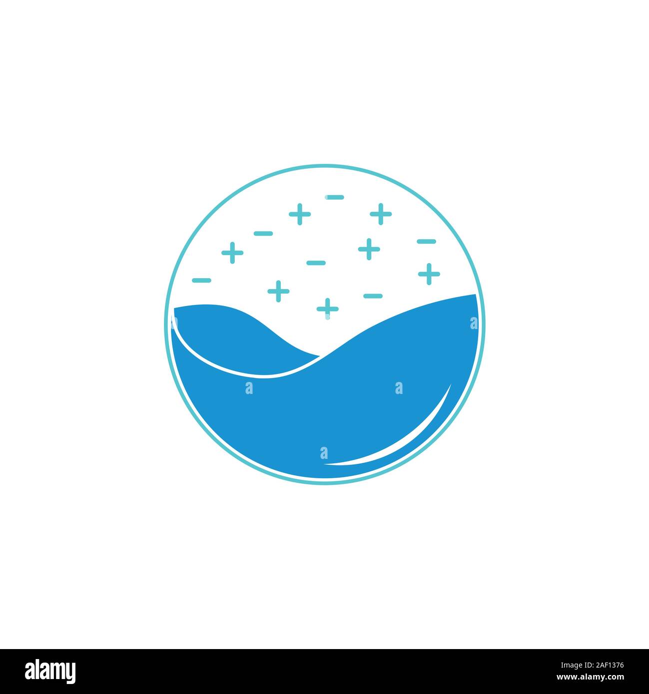 ion water 3d flat design symbol vector Stock Vector Image & Art - Alamy