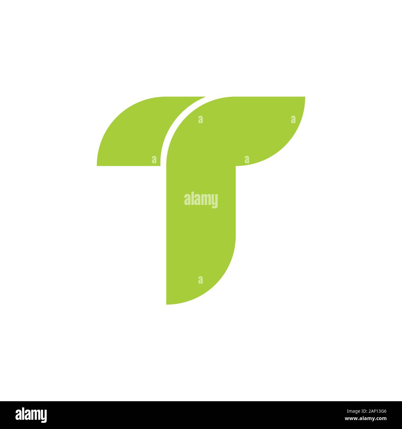 Logo nature t leaf Stock Vector Images - Alamy