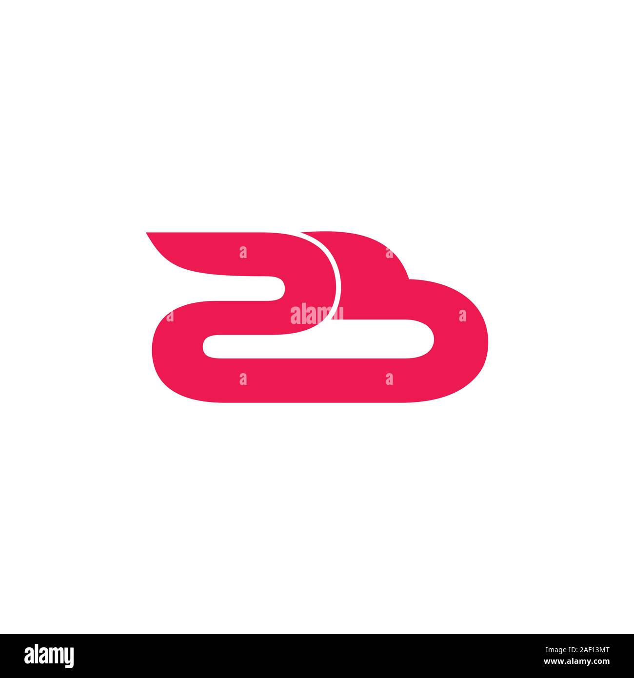 letter 2b linked simple design vector Stock Vector Image & Art - Alamy