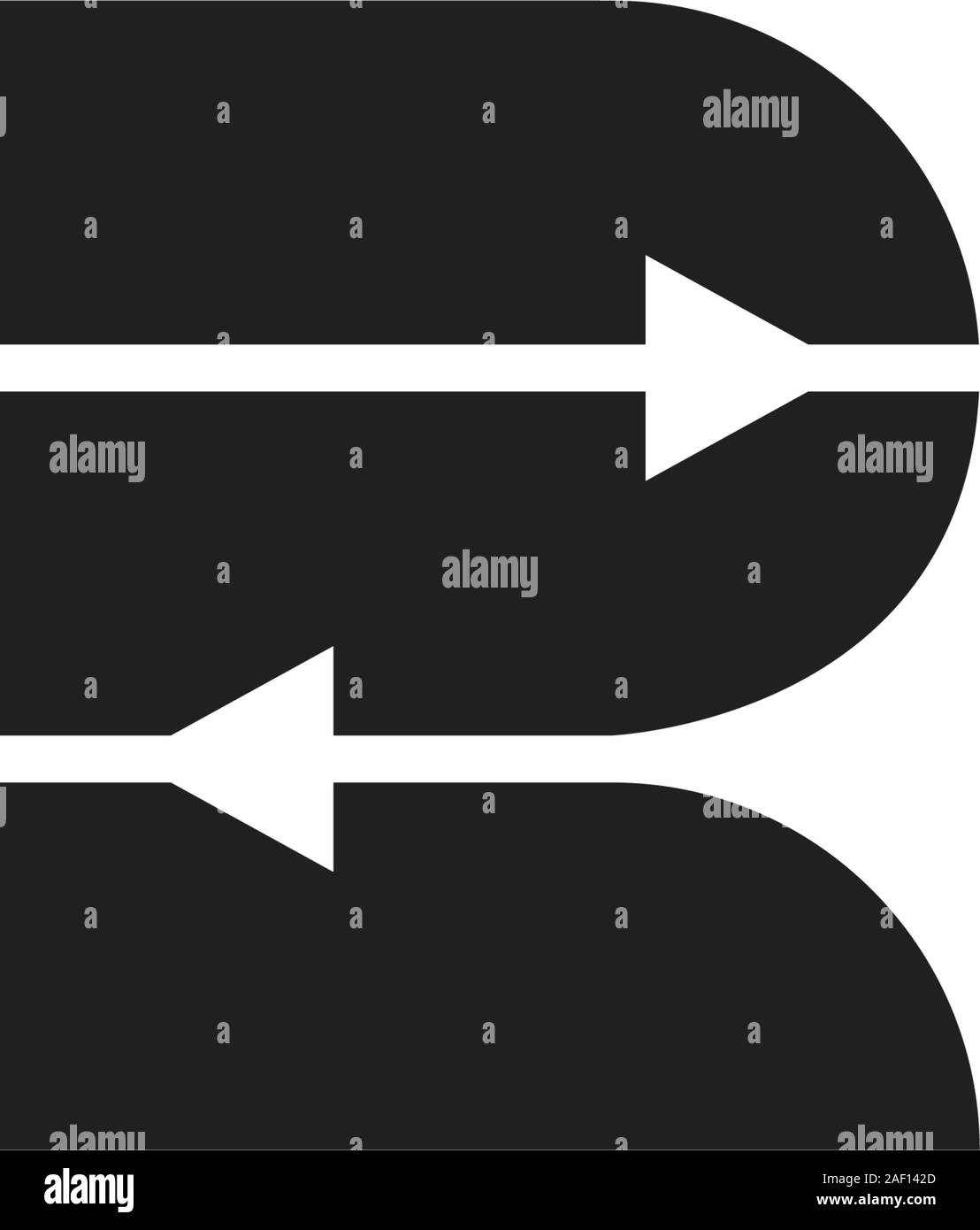 letter r simple geometric motion arrow logo vector Stock Vector Image ...