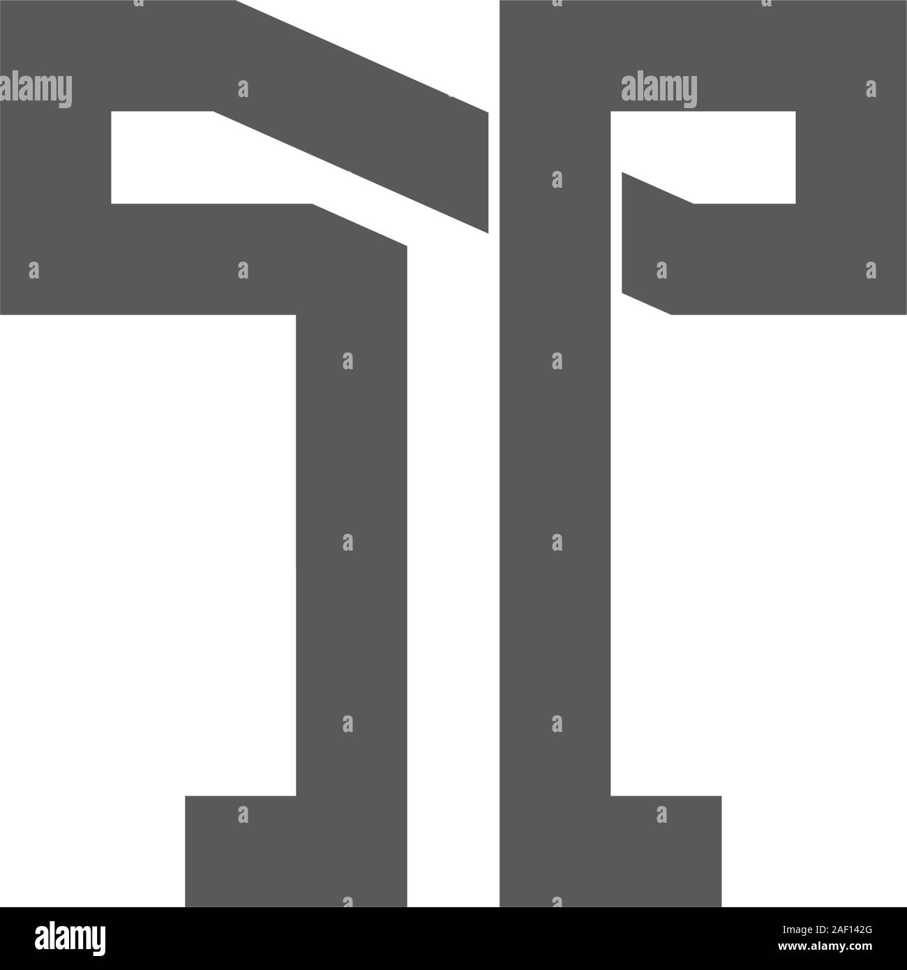letter tp overlapping line logo vector Stock Vector Image & Art - Alamy