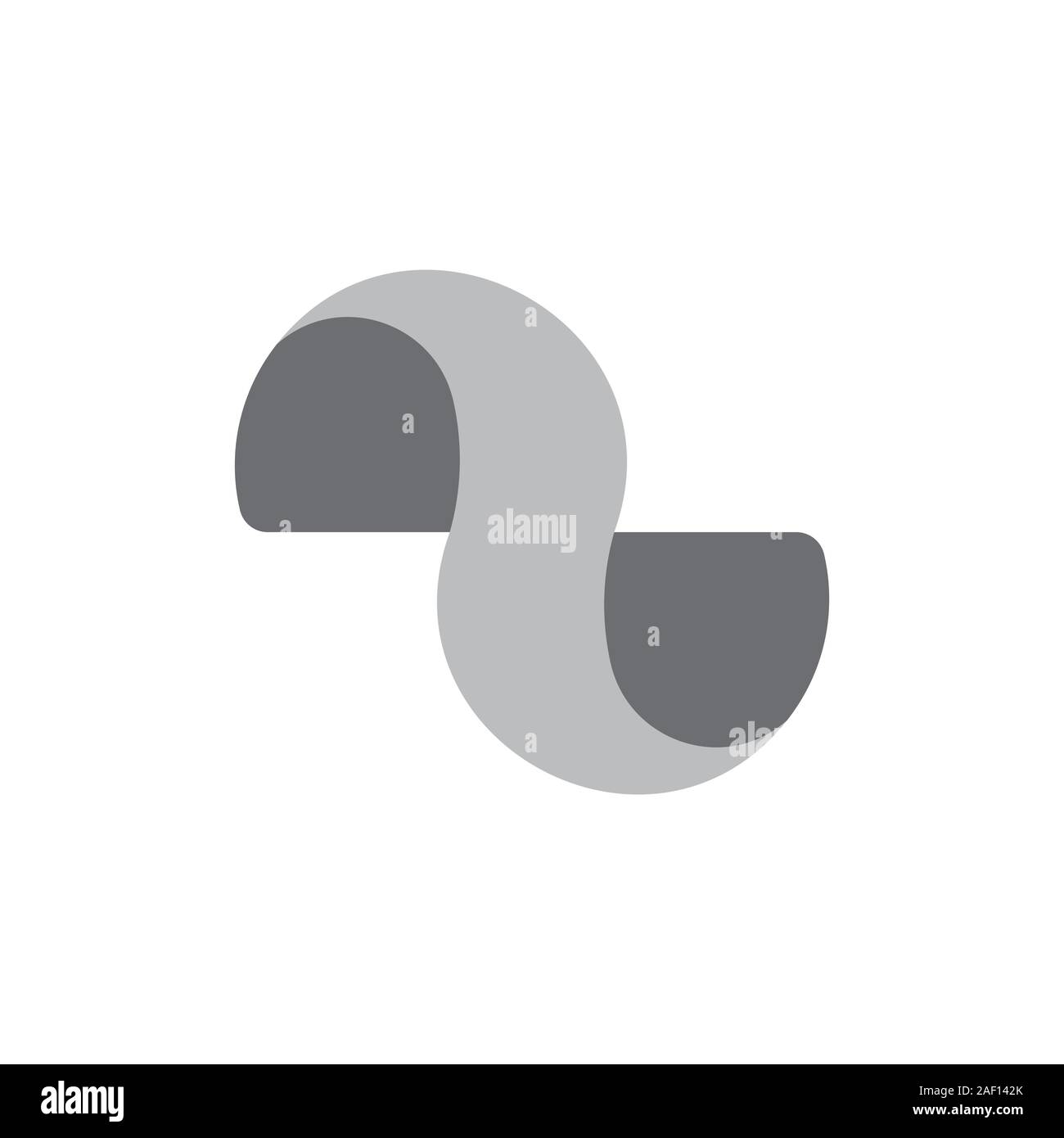 simple curves geometric 3d design logo vector Stock Vector Image & Art ...