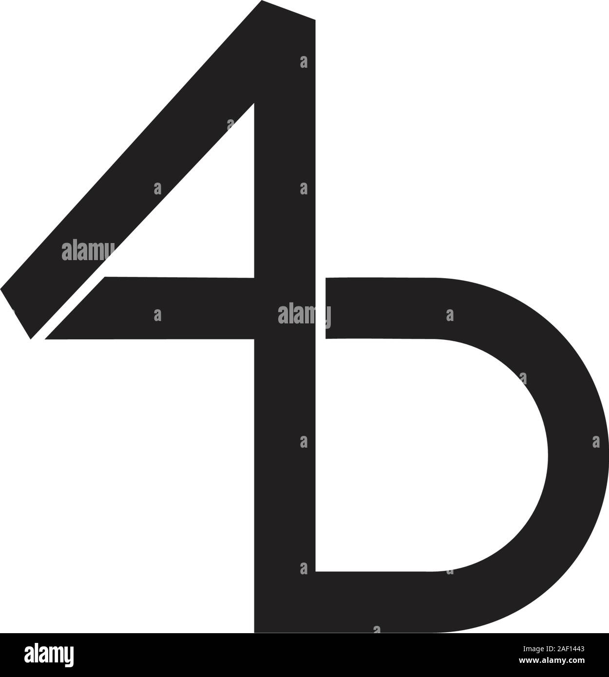 Number 4b Stock Vector Images - Alamy