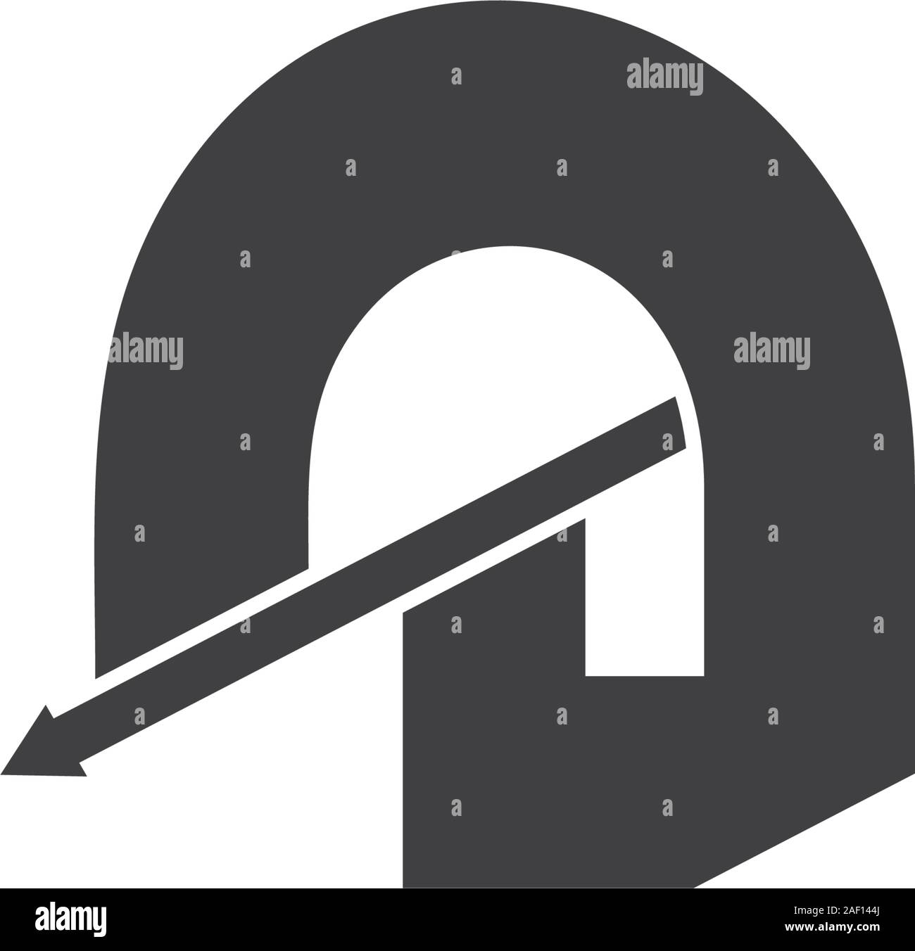 abstract letter n arrow dimensional logo vector Stock Vector Image ...