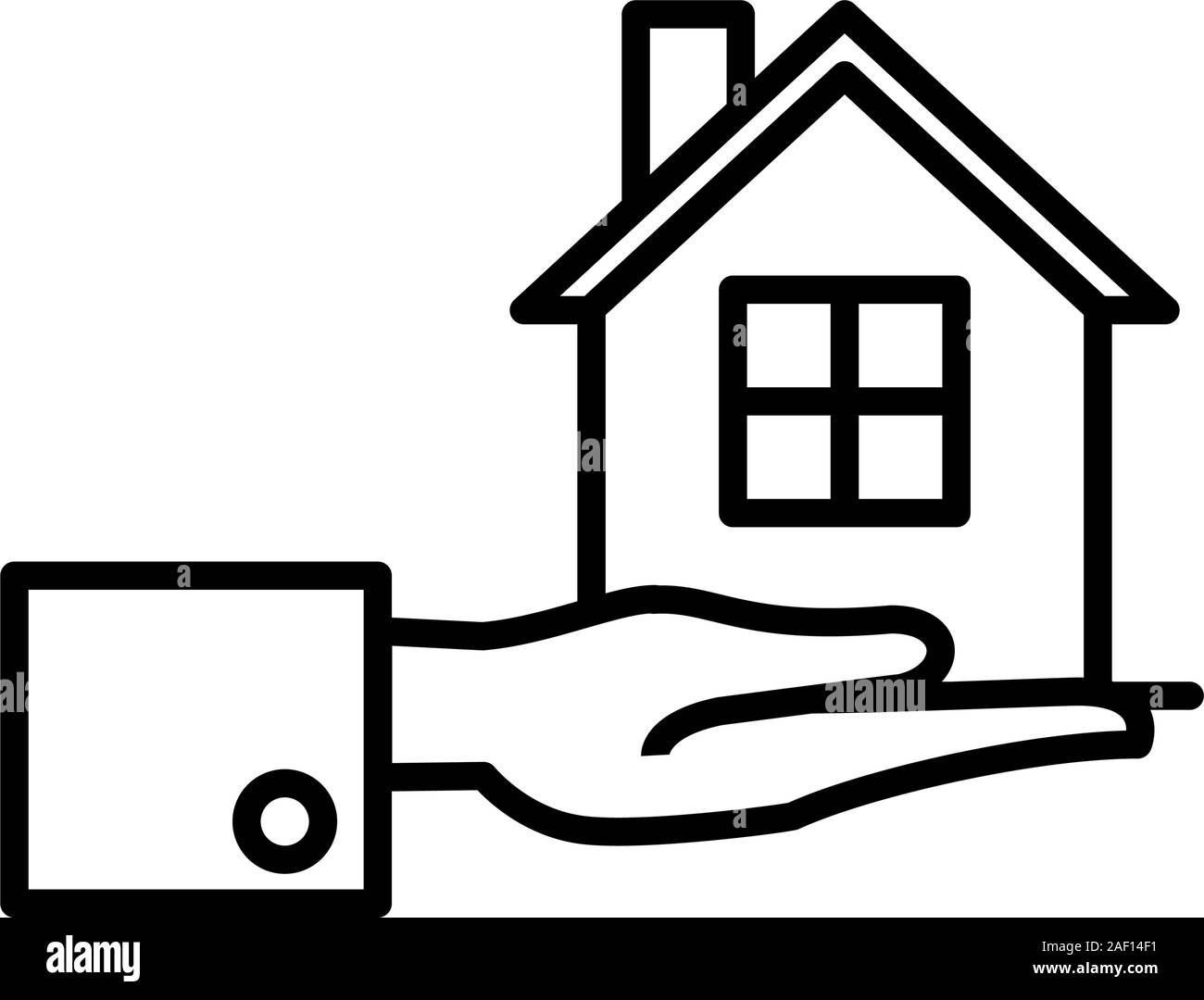 Lift small house Stock Vector Images - Alamy