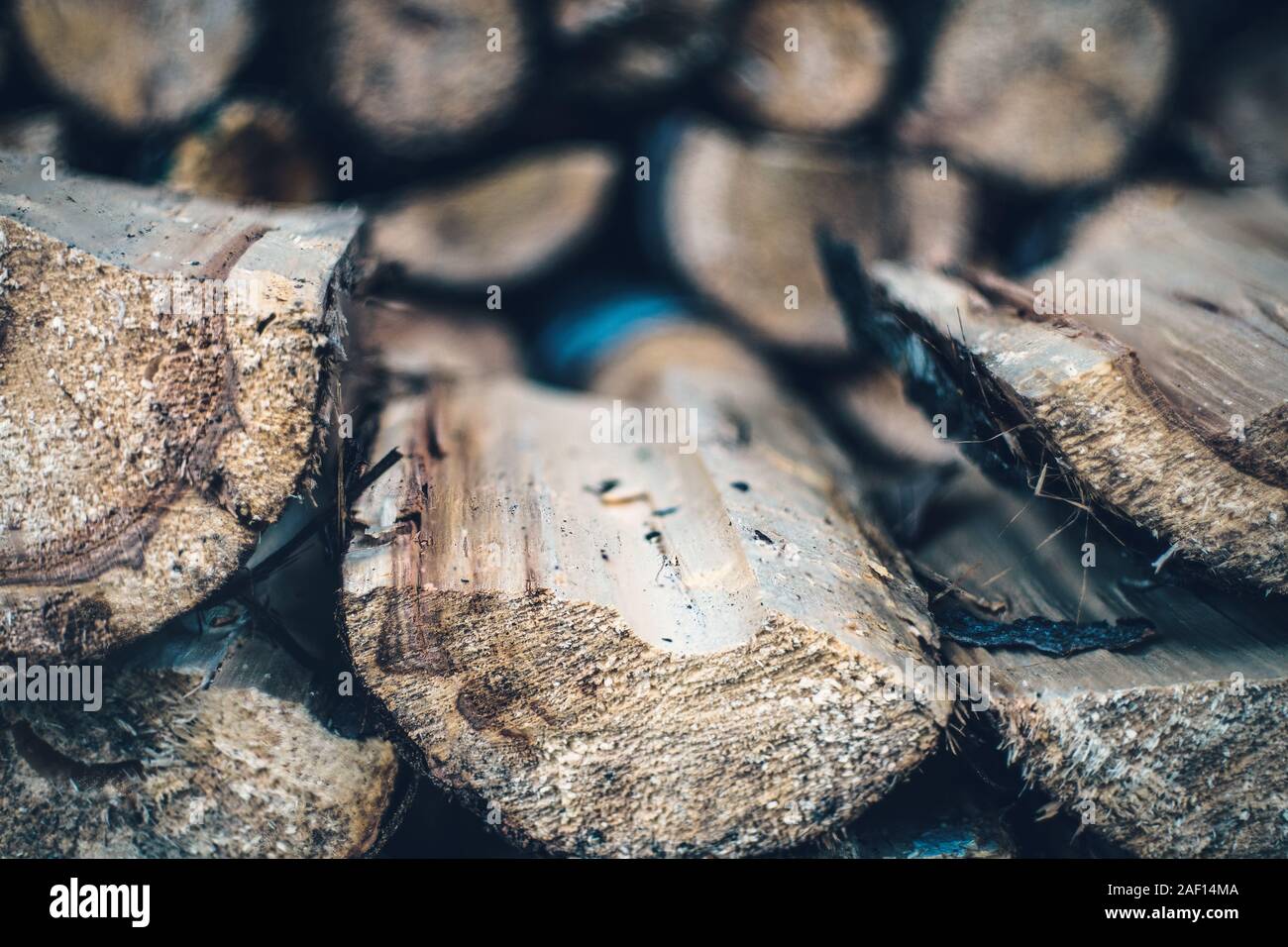 Split and Dried Fire Wood Stock Photo - Alamy