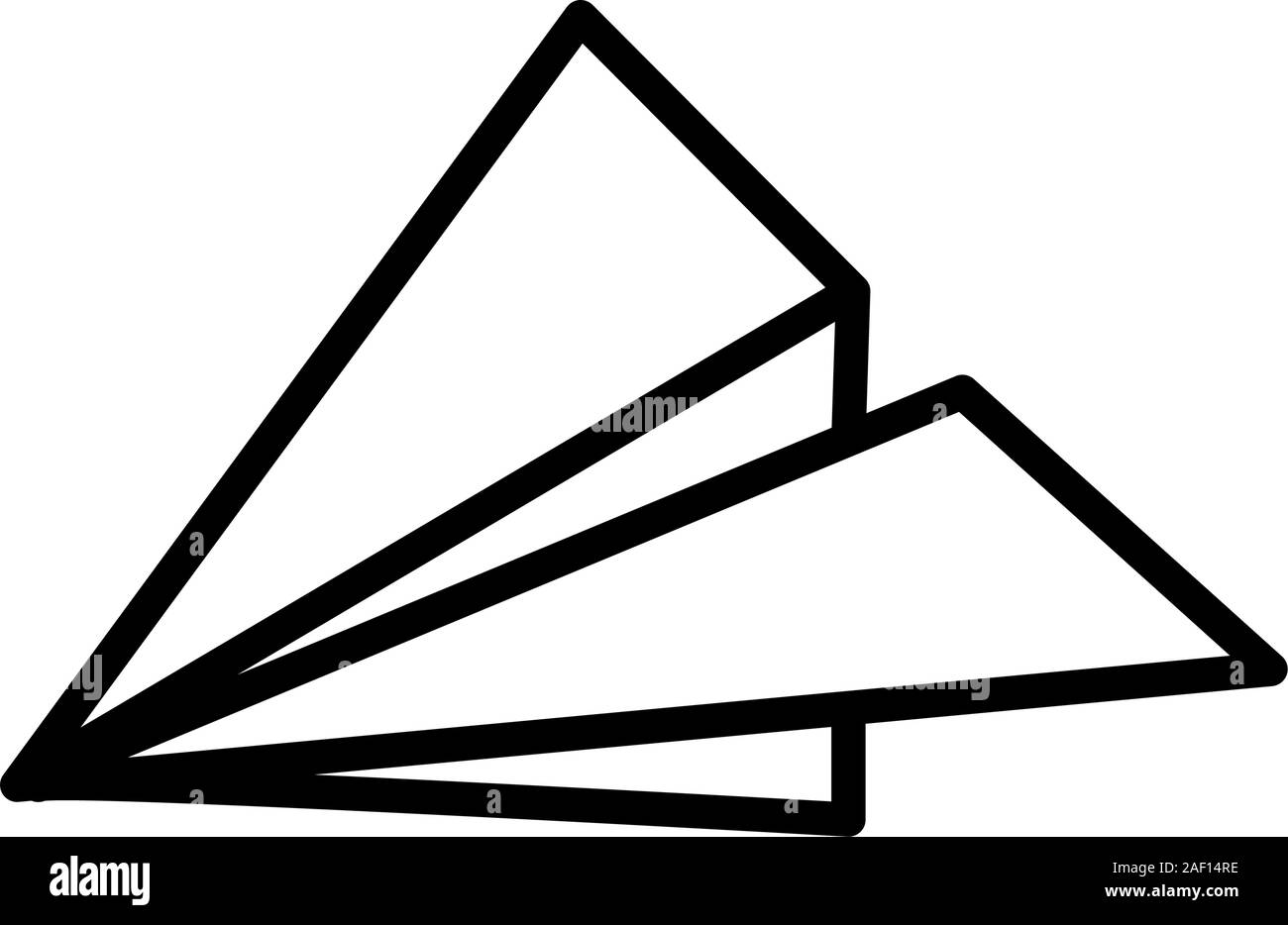 paper airplane flying isolated icon Stock Vector Image & Art - Alamy
