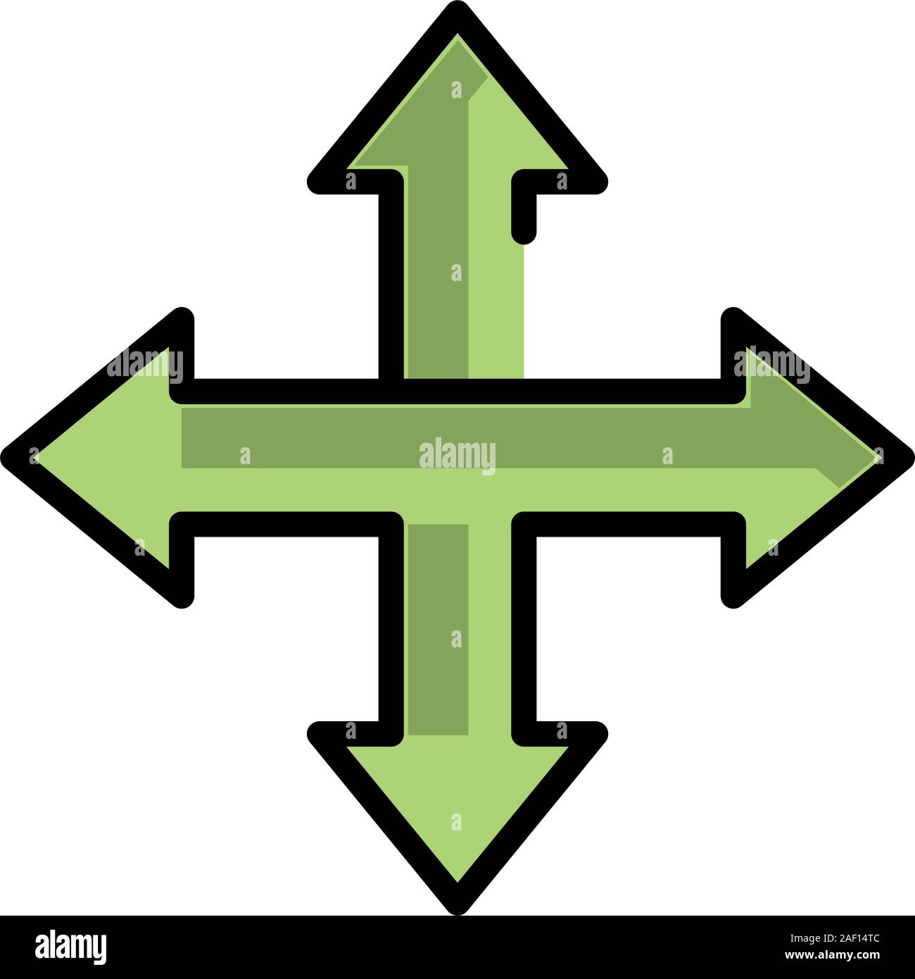 traffic arrow signal isolated icon Stock Vector Image & Art - Alamy