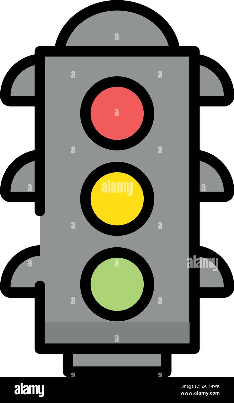 Semaphore Traffic Light Isolated Icon Stock Vector Image And Art Alamy