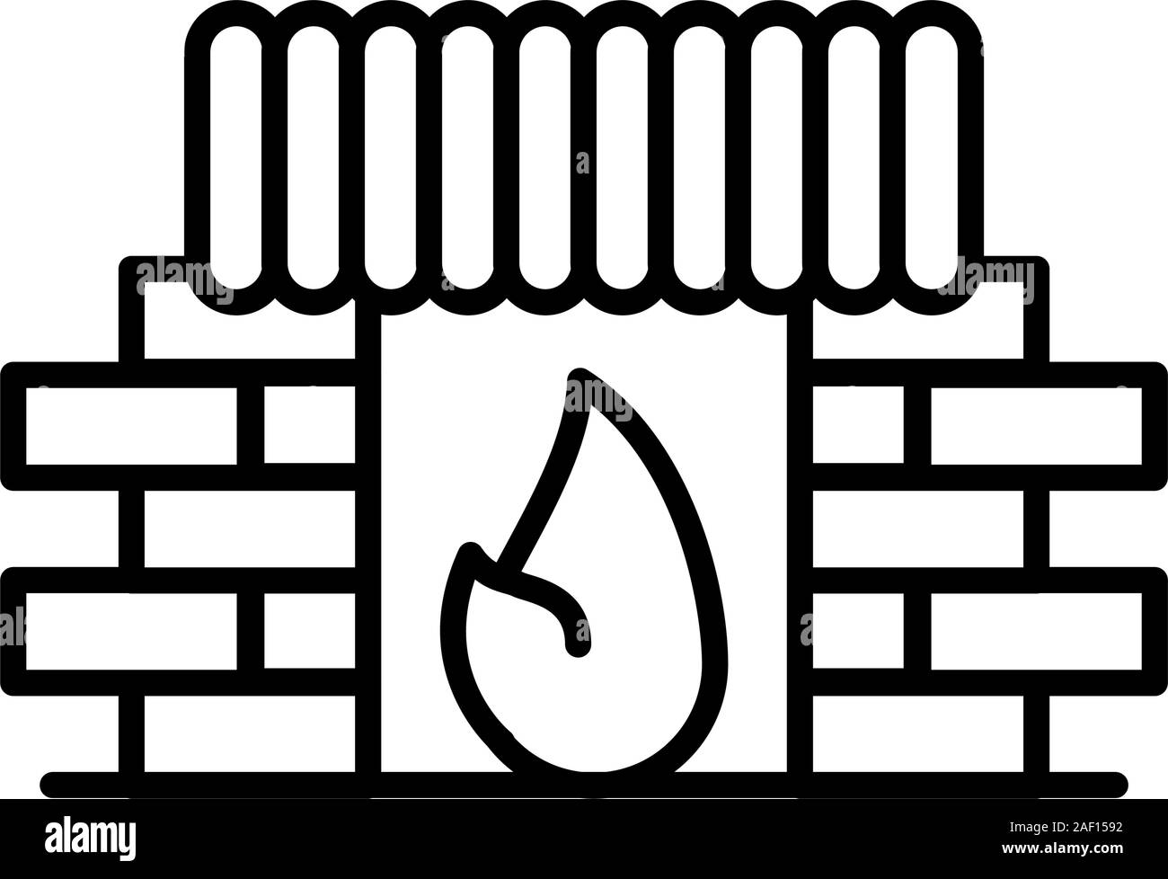 Old brick stone chimney Stock Vector Images - Alamy