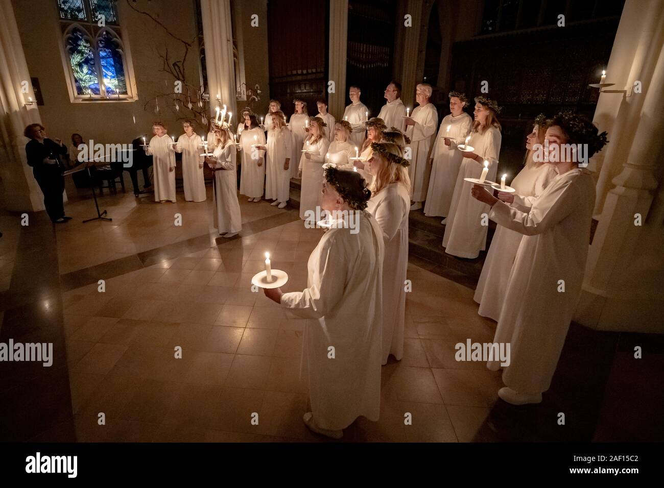 Lucia day head wreath hi-res stock photography and images - Alamy