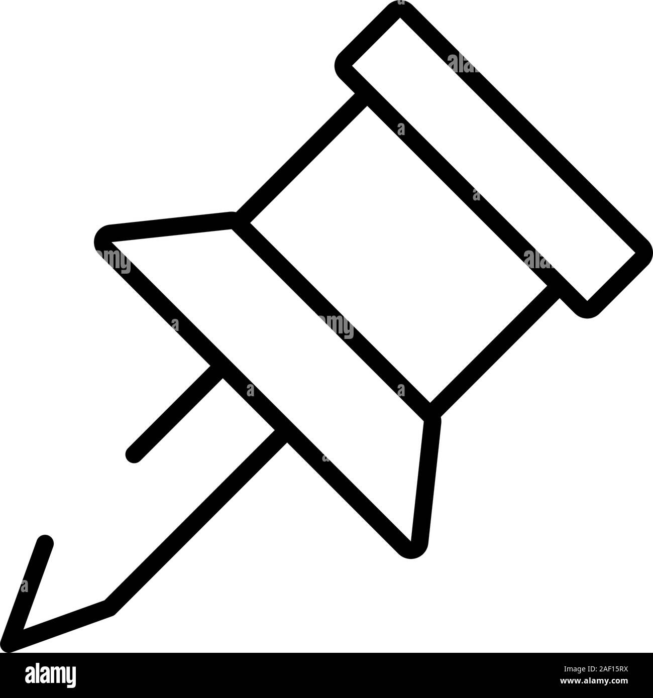 paper note pin isolated icon Stock Vector Image & Art - Alamy