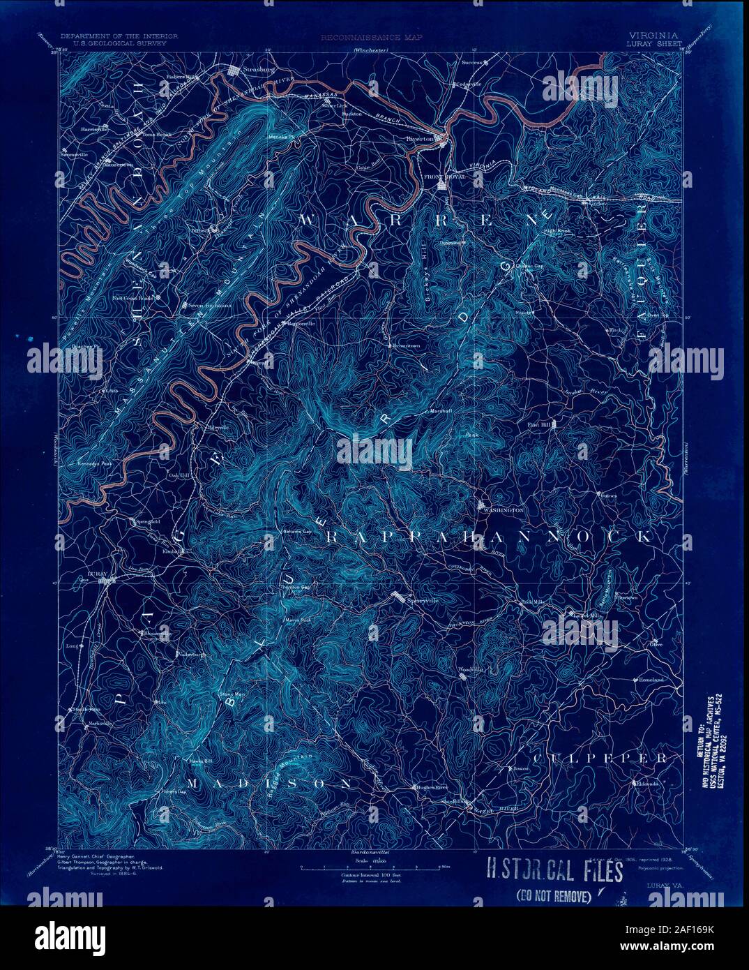 Map of luray hi-res stock photography and images - Alamy