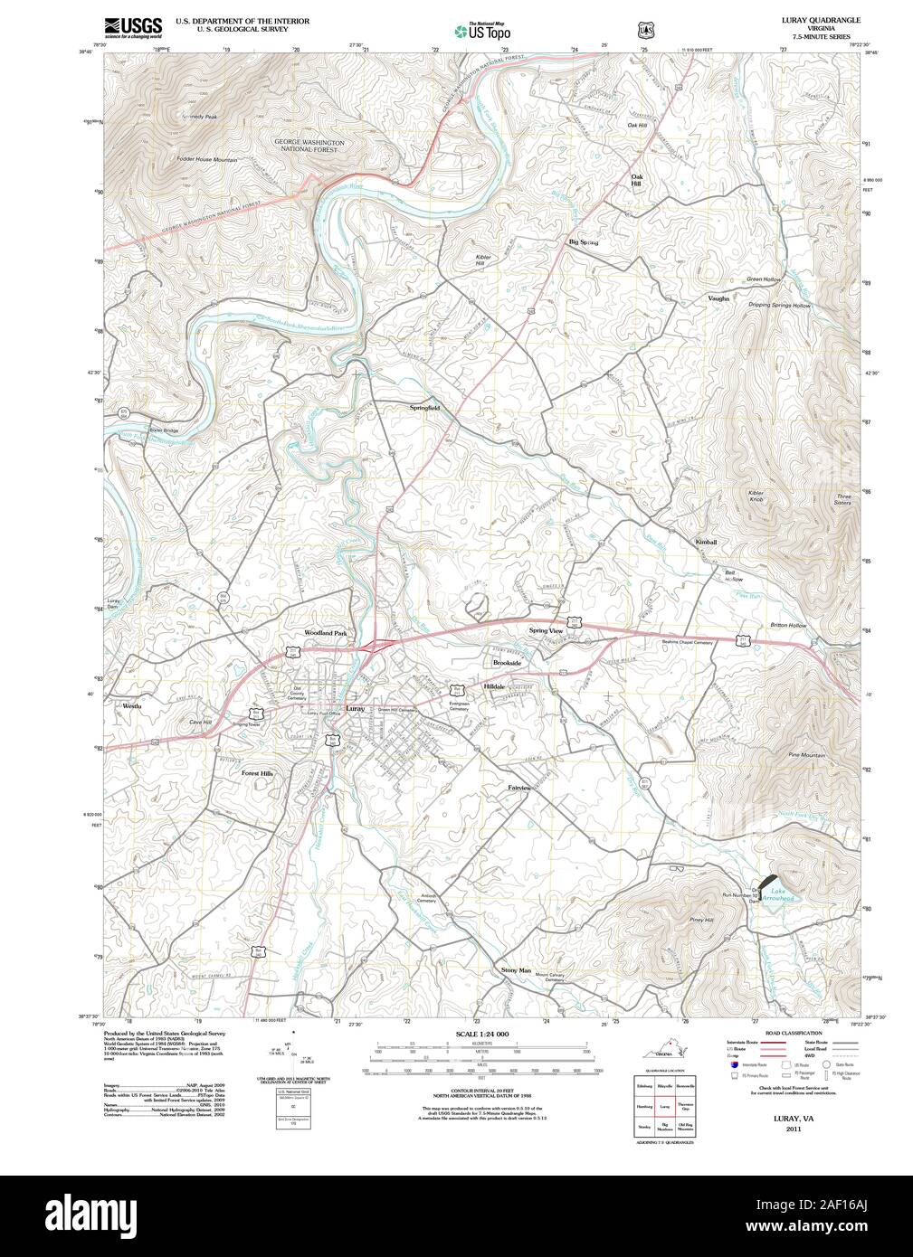Map of luray Cut Out Stock Images & Pictures - Alamy