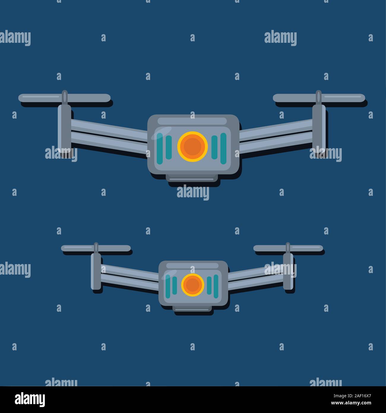 drone symbol vector illustration in flat style Stock Vector Image & Art ...