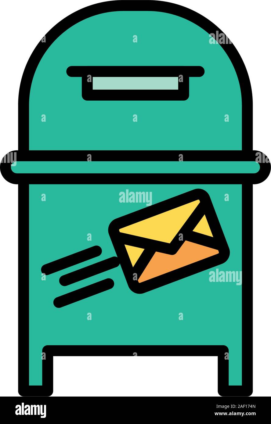 street mailbox postal service icon Stock Vector Image & Art - Alamy