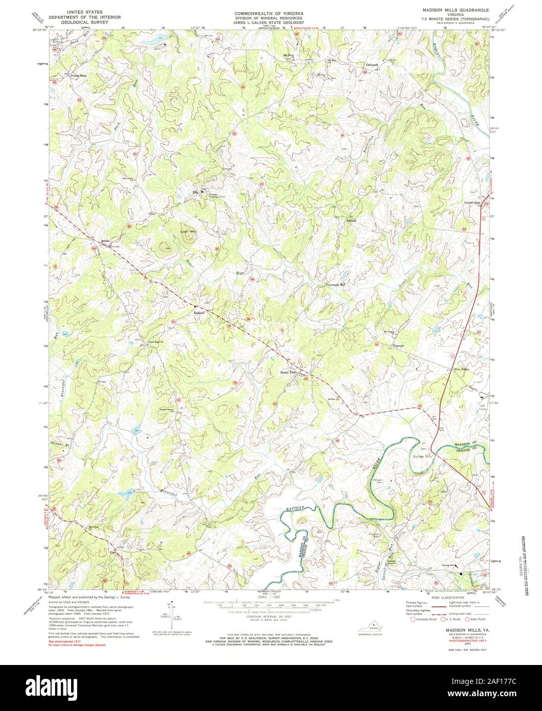 VA Madison Mills 185766 1971 24000 Stock Photo - Alamy