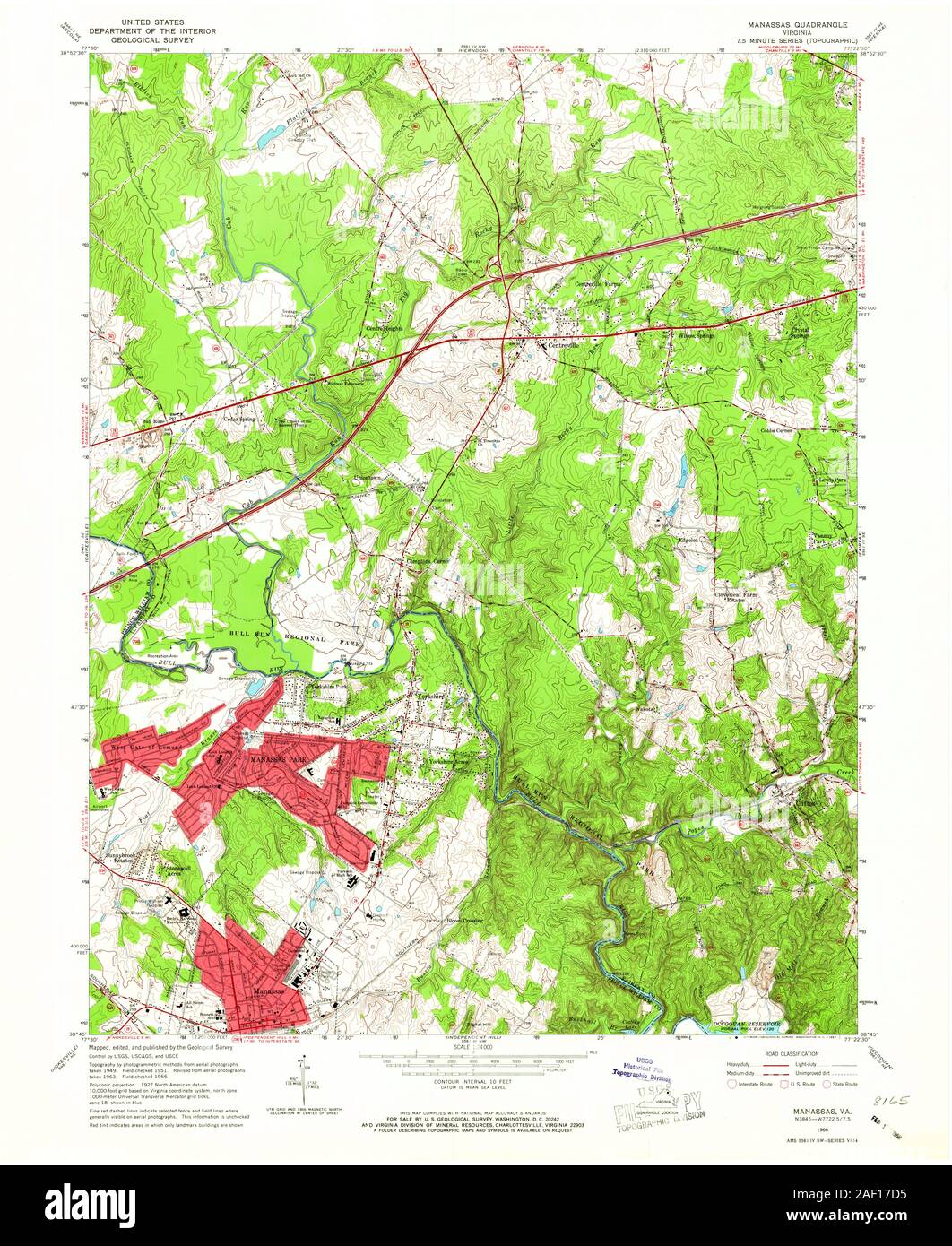Manassas map Cut Out Stock Images & Pictures - Alamy