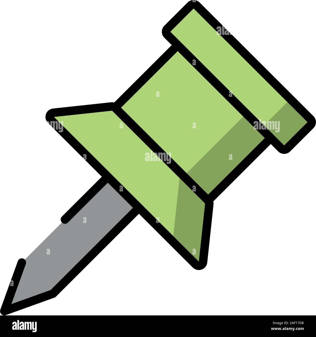 paper note pin isolated icon Stock Vector Image & Art - Alamy