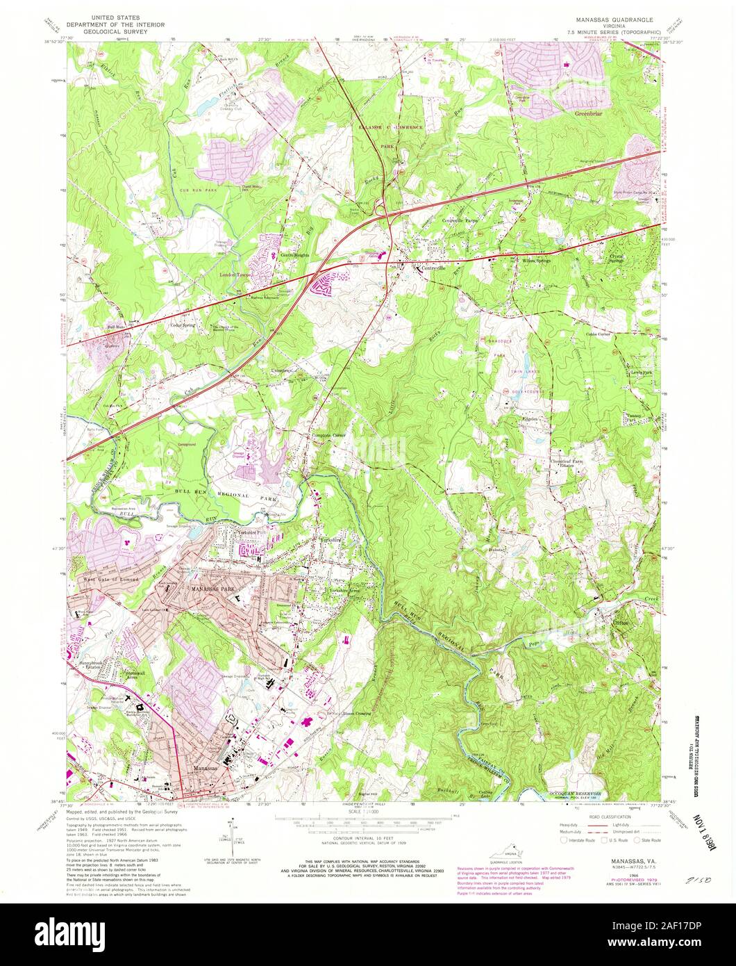 Manassas map Cut Out Stock Images & Pictures - Alamy