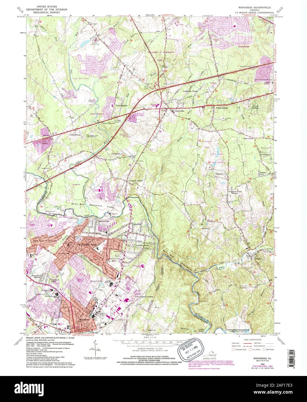 Manassas map Cut Out Stock Images & Pictures - Alamy